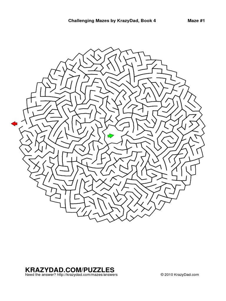 KrazyDad's Challenging Mazes 4 | PDF | Garden Features | Gardens