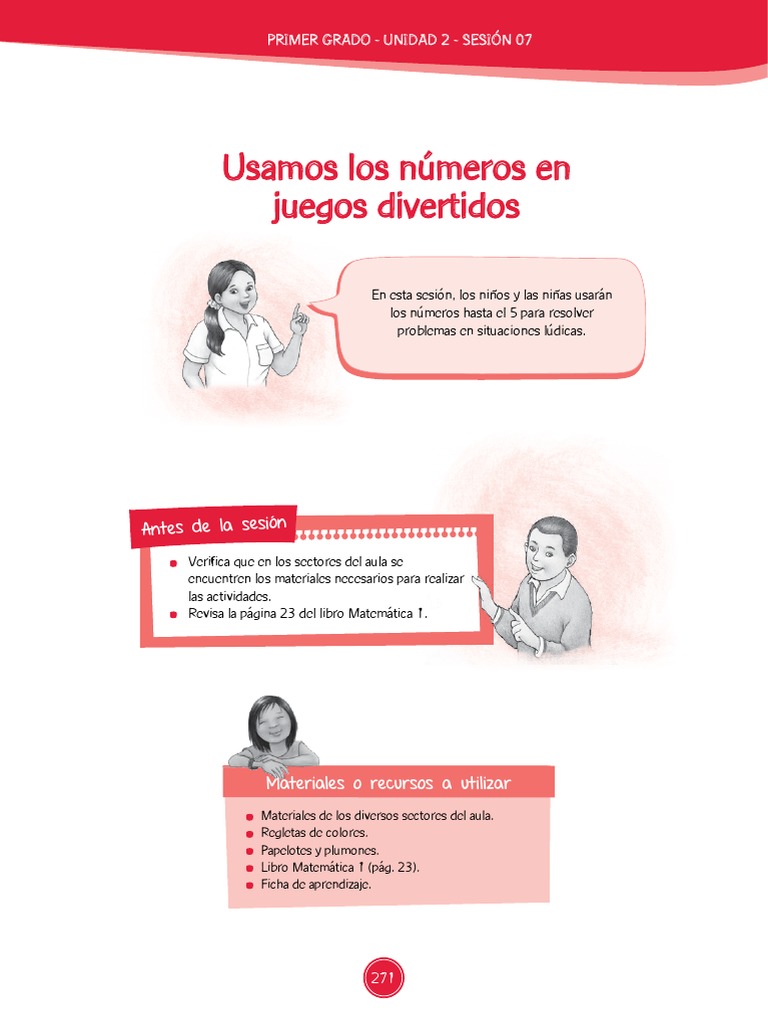 Usamos Los Números en Juegos Divertidos | PDF