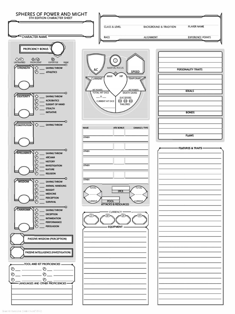 Character Sheet | PDF | Hobbies | Entertainment