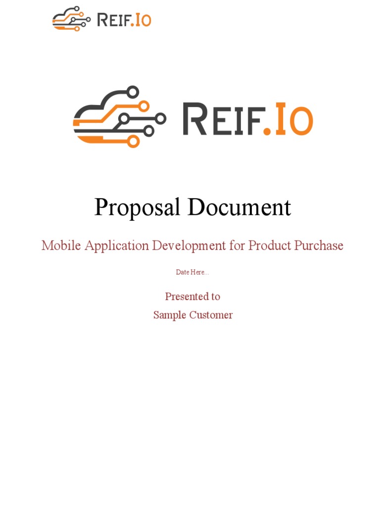 Formal Proposal | PDF | Mobile App | Android (Operating System)