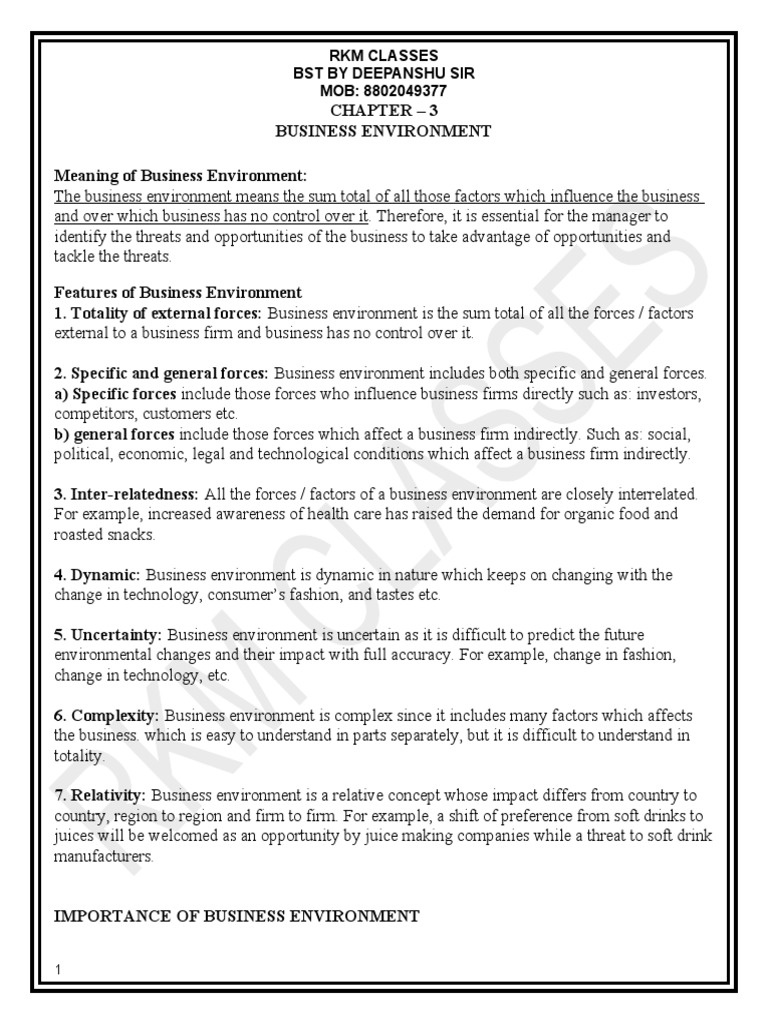 Chapter 3 Business Environment Class 12 | PDF | Legal Tender | Taxes