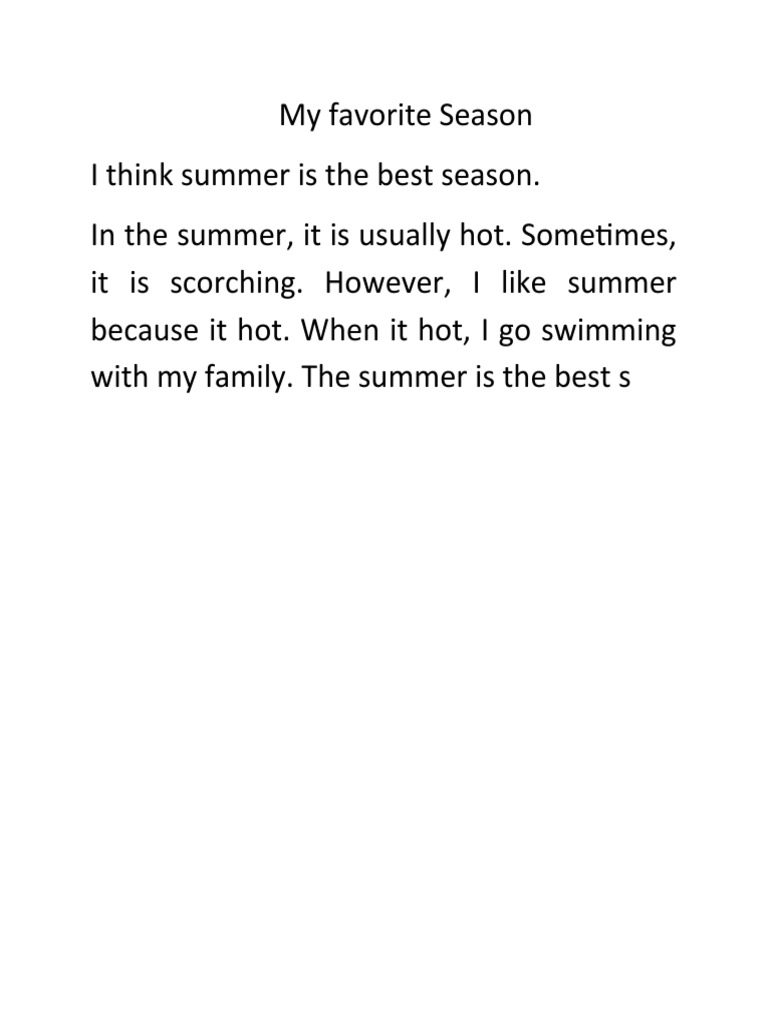 My Favourite Season | PDF | Poetry
