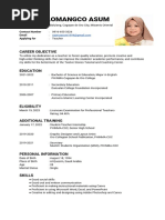 Teacher Profile Template | PDF