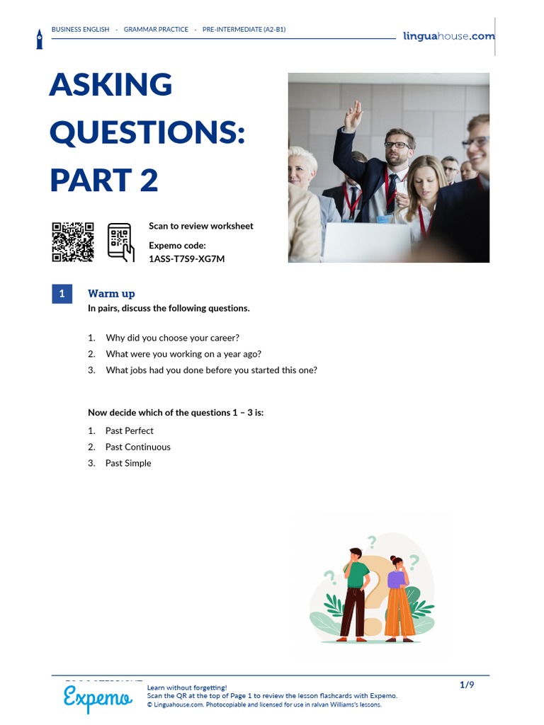 Asking Questions Part 2 British English Student | PDF | Languages ...