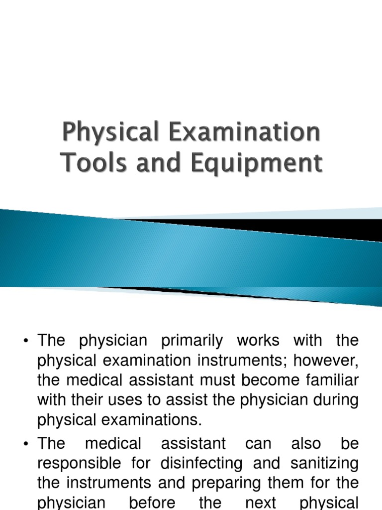Essential Tools for Physical Exams | PDF | Medical Specialties | Medicine