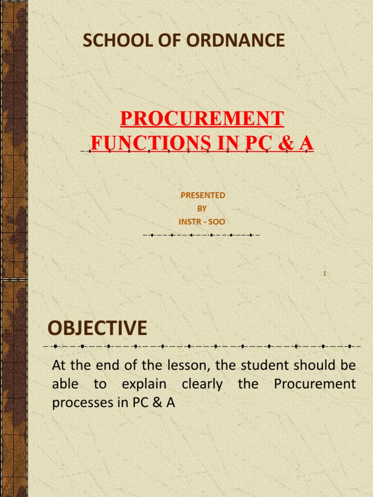 Procurement Functions in PC - A | PDF | Procurement | Receipt