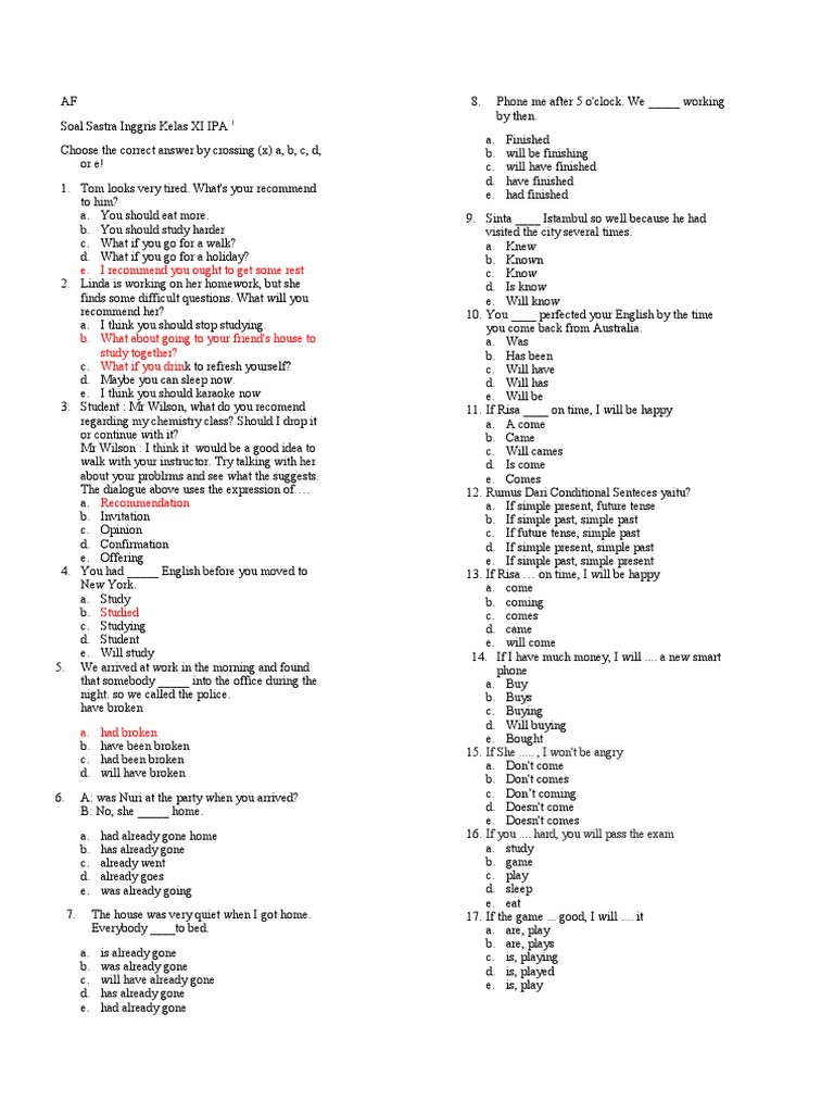 English Literature Quiz for Grade 11 Science Students | PDF