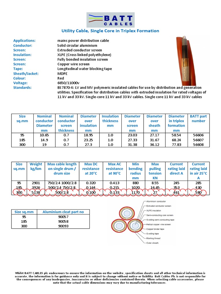 Utility Cable Single Core in Triplex Formation - 1642522171 | PDF ...
