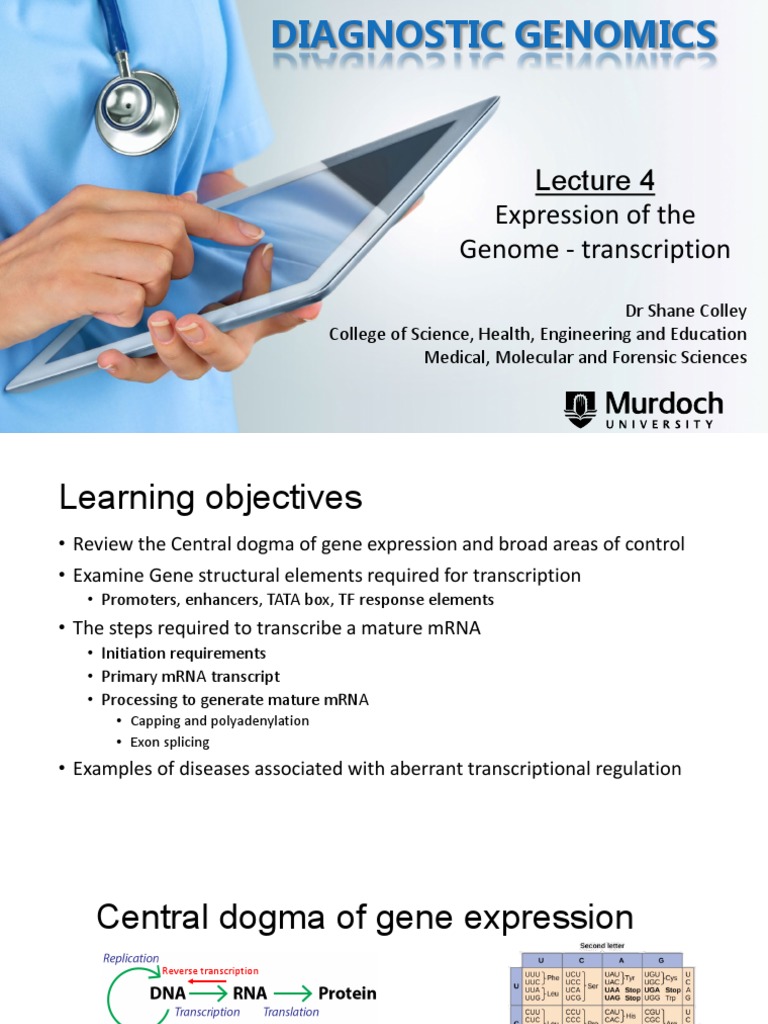 Lecture 4 Diganostic Genomics | PDF | Messenger Rna | Rna Splicing Lecture 4 Diganostic Genomics | PDF | Messenger Rna | Rna Splicing