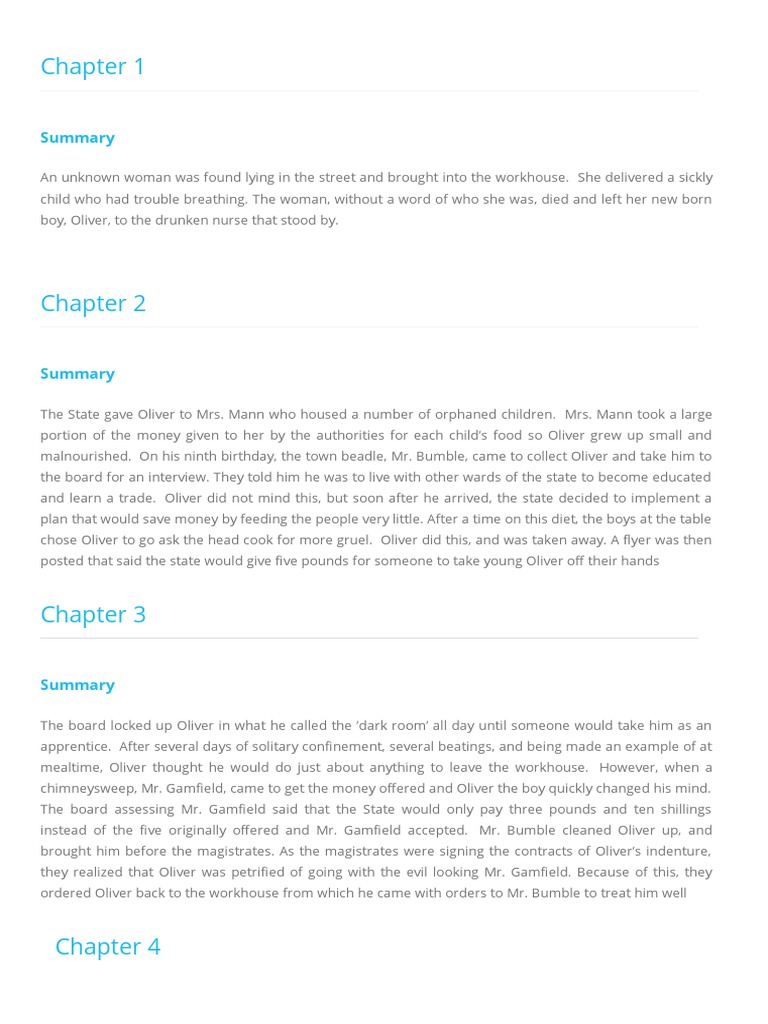 Oliver Twist Summary | PDF | Fagin | Nancy (Oliver Twist)