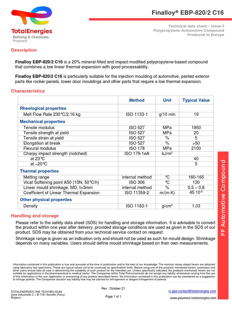 Finalloy EBP-820/2 C16: Description | Download Free PDF | Strength Of ...