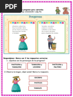 FICHA DE LOS PREGONES 2do Grado | PDF