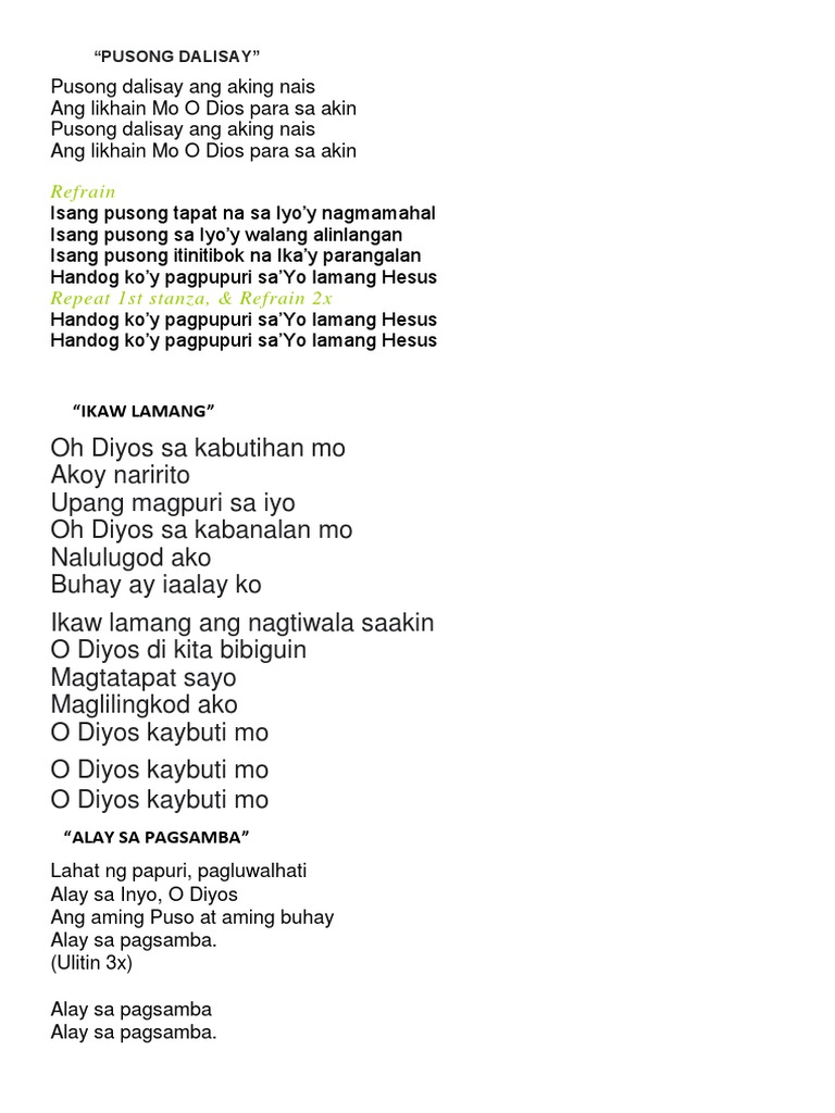 Pusong Dalisay | PDF