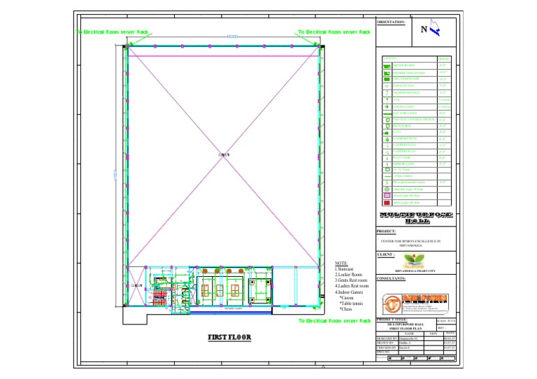 Multi Purpose Hall FF Layout | PDF