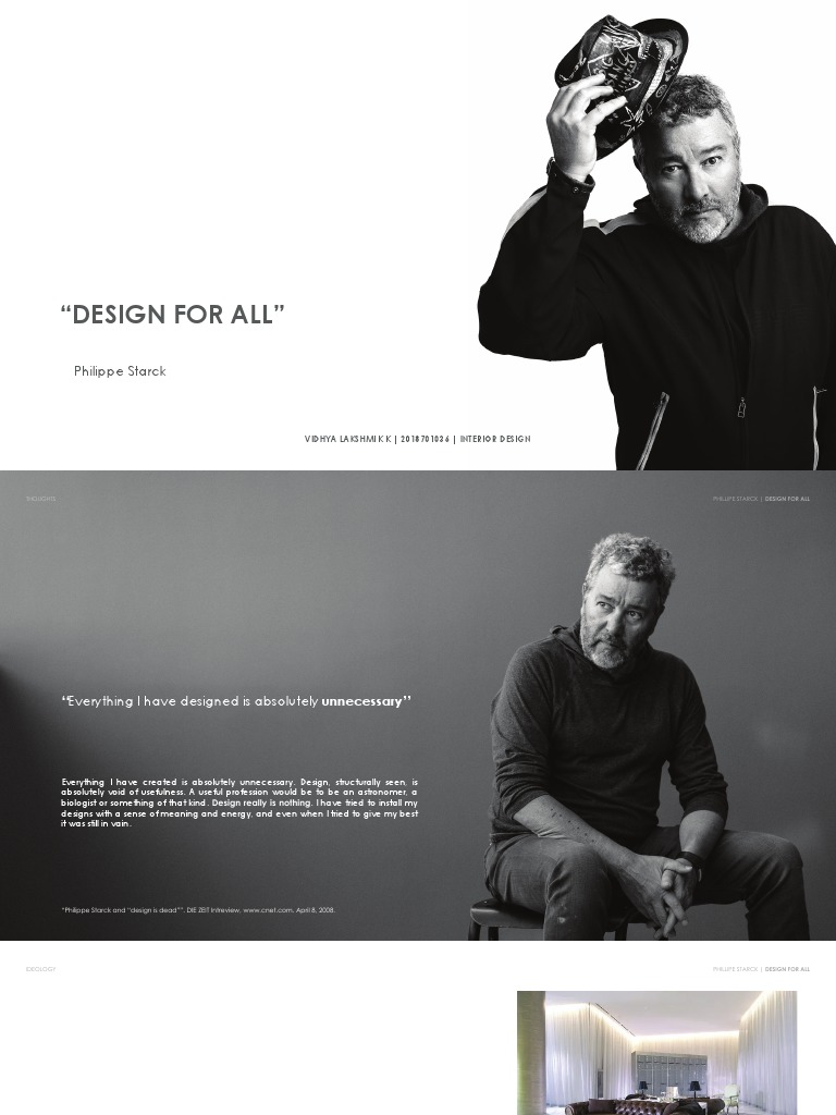 Philippe Starck: Design Philosophy Explained | PDF | Lifestyle