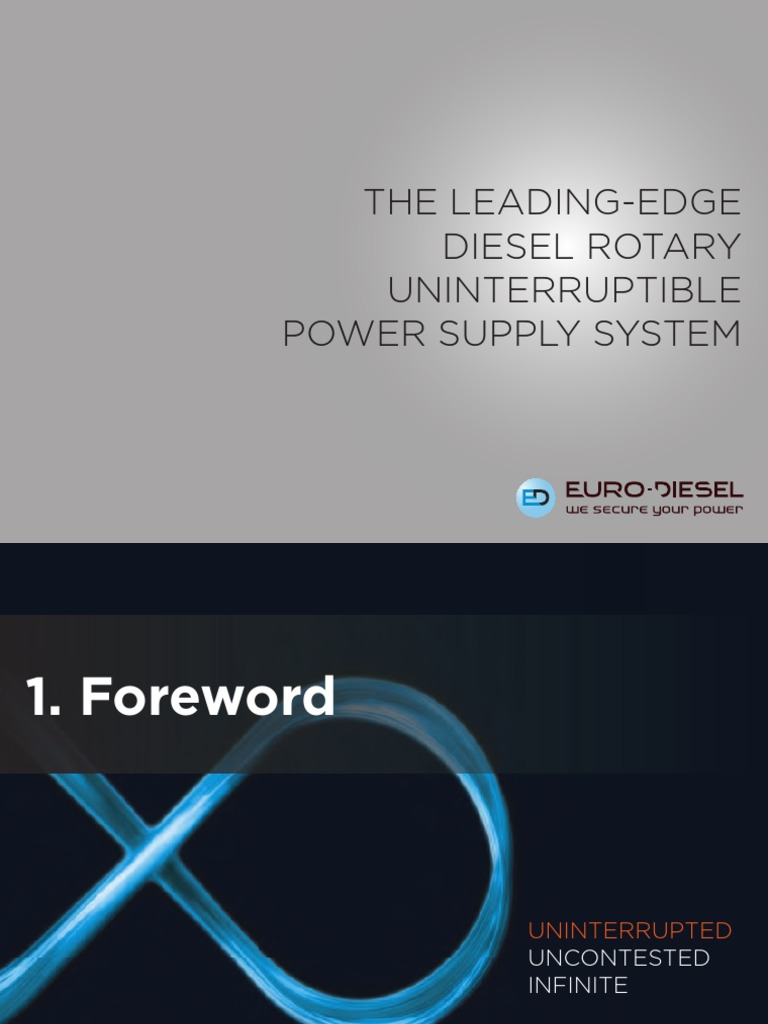 The Leading-Edge Diesel Rotary Uninterruptible Power Supply System ...