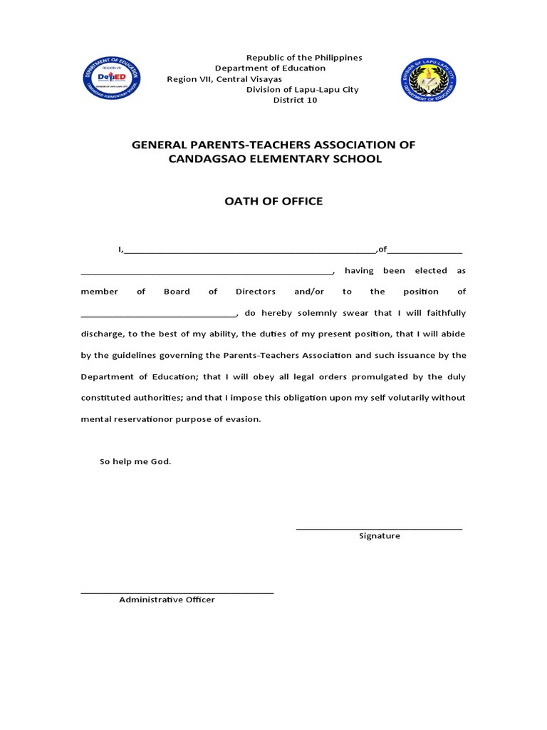 Oath of Office | PDF