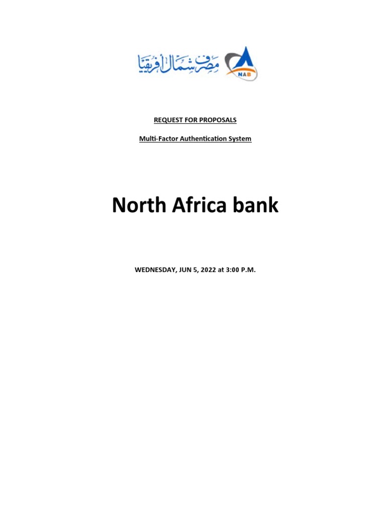 RFP 6020 - Multi Factor Authentication System | PDF RFP 6020 - Multi Factor Authentication System | PDF