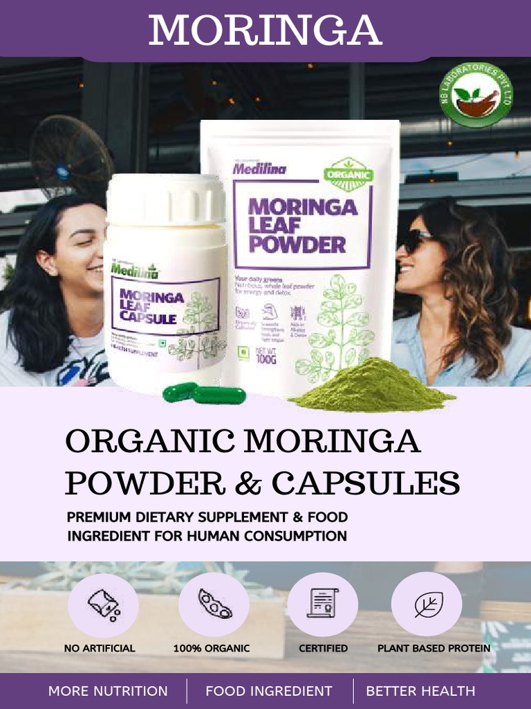 Moringa Brochure | PDF | Dietary Supplements | Vitamin