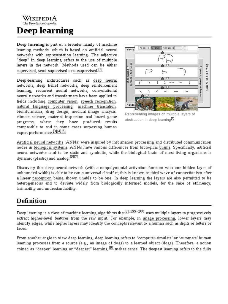 Deep Learning | PDF | Deep Learning | Artificial Neural Network