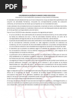 Calendario Académico UBU 2025-2026 | PDF