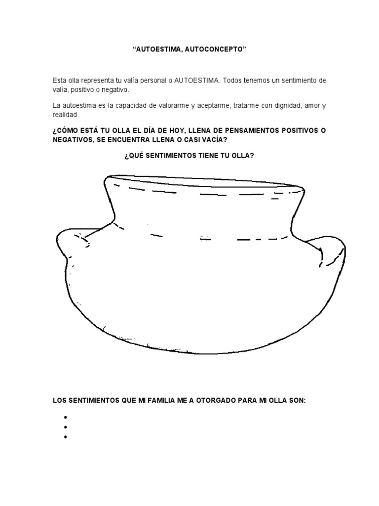La Olla de La Autoestima | PDF