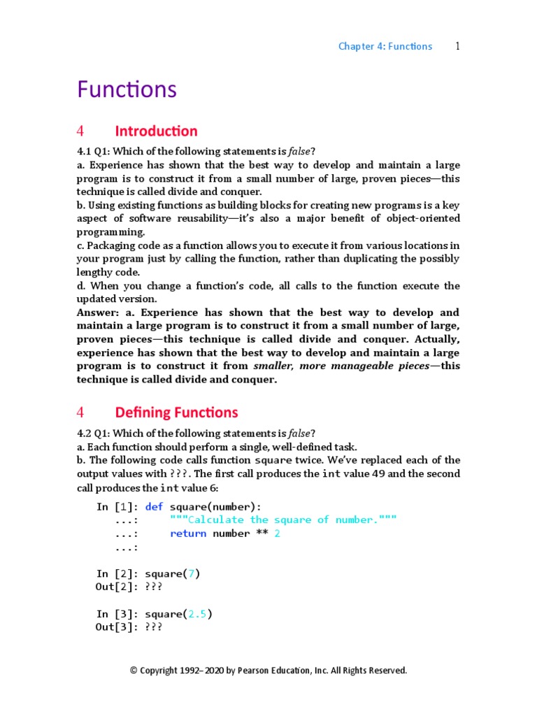 PyCDS 04 Functions | Download Free PDF | Parameter (Computer Programming) | Scope (Computer Science)