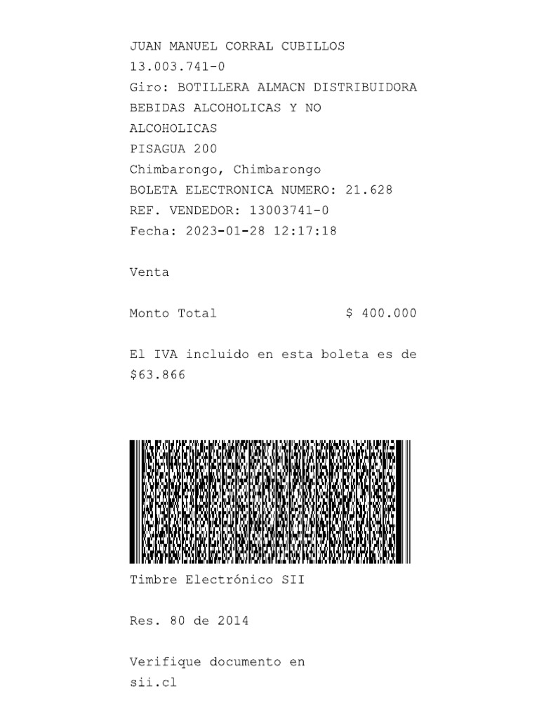 Boletas | PDF Boletas | PDF