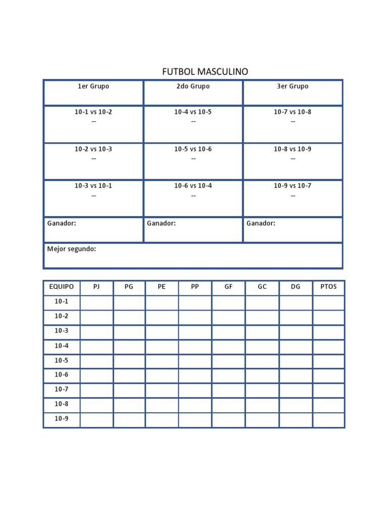 Fixture Futbol | PDF