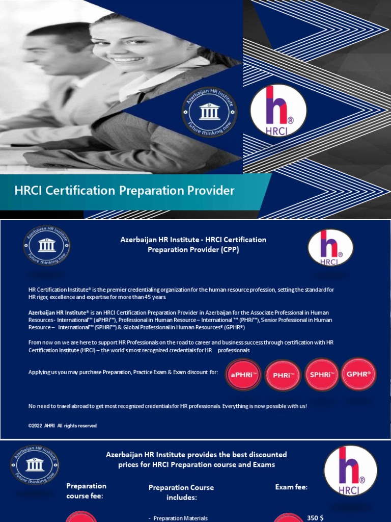 HRCI Preparation Courses by AHRI New. | PDF | Human Resource Management ...