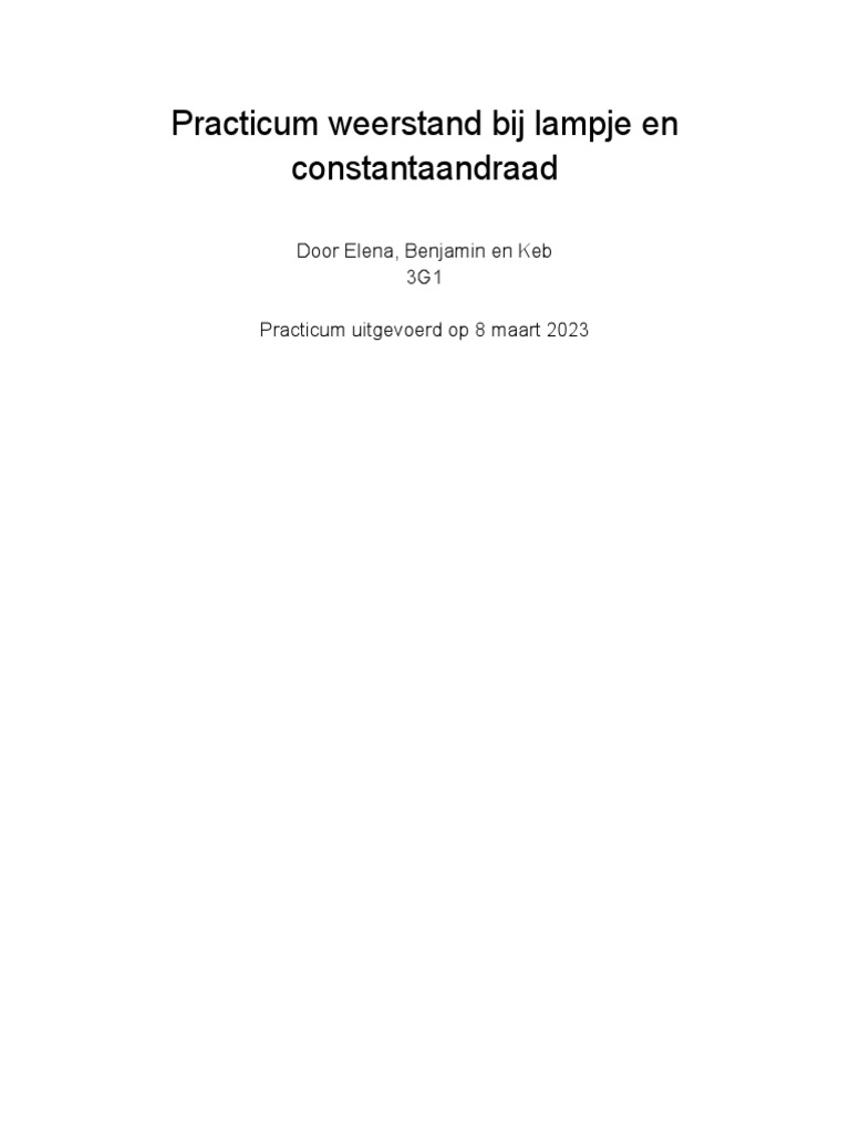 NA Verslag Practicum | PDF