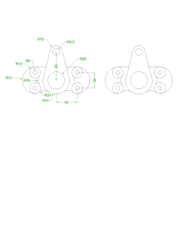 Engineering Drawing Practice 5 | PDF