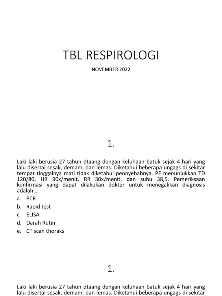 TBL Respi | PDF