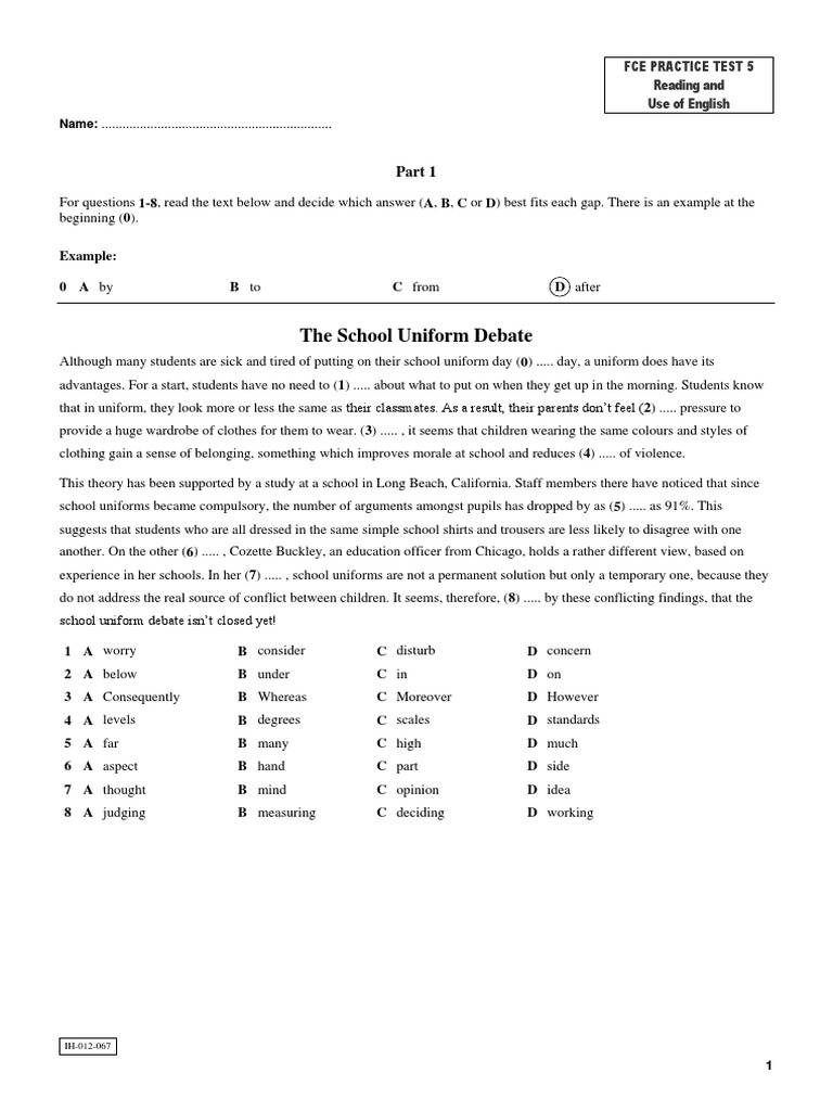 FCE Test 5 | PDF | Backpack | Personal Computers