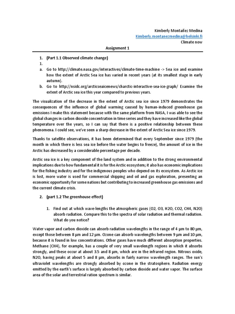 Kimberly Montanez Assignment1 1 A B 1 4 Eng PDF Atmosphere Of