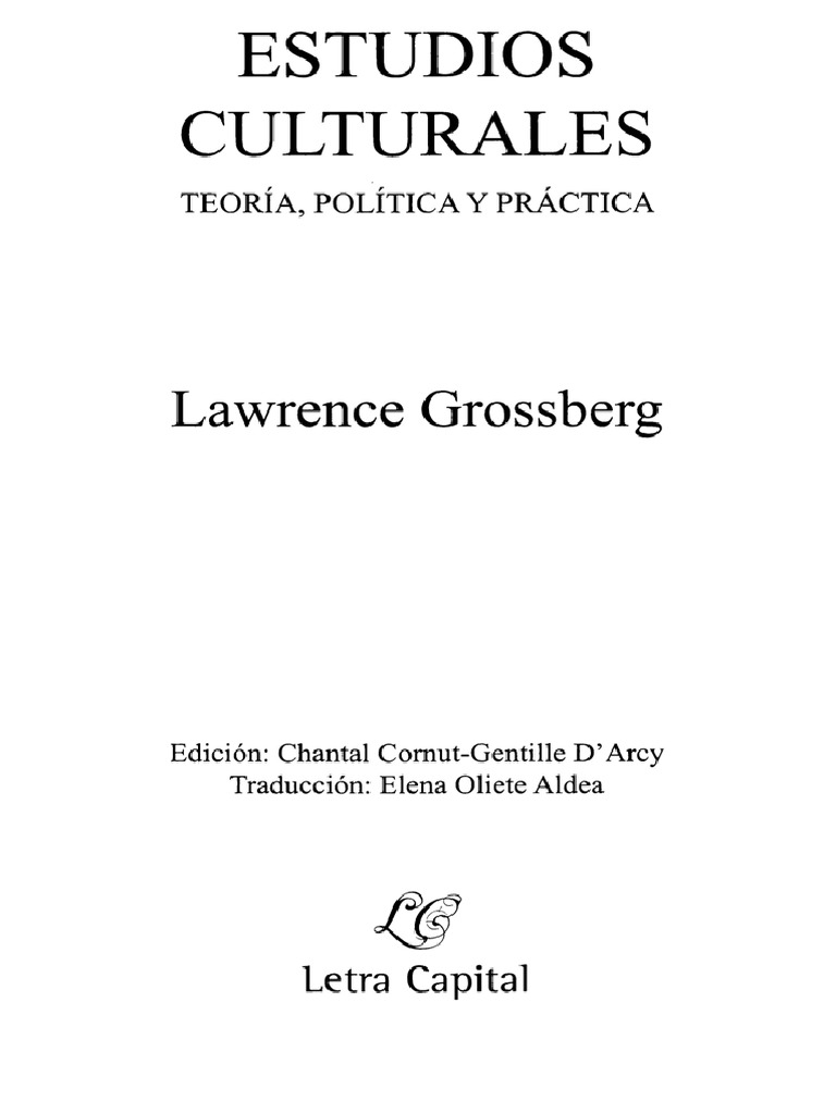 Grossberg - EECC. Teoria Politica y Practica | PDF | Estudios culturales
