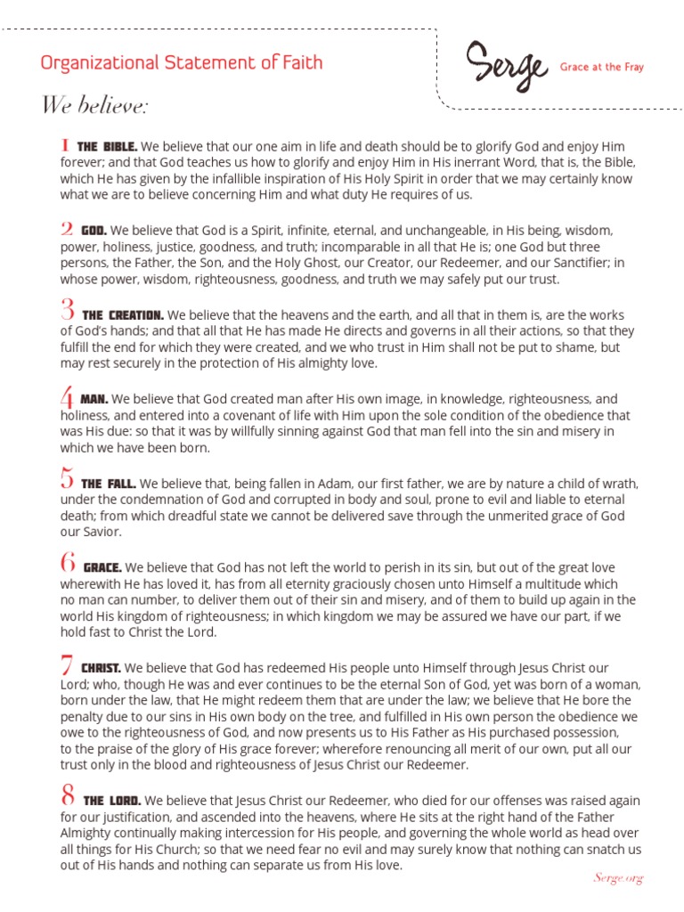 Summary of Christian Faith Principles | PDF | Jesus | Glory (Religion)