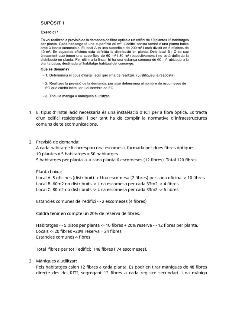 Prova Escrita 606 - Supòsit 1 | PDF