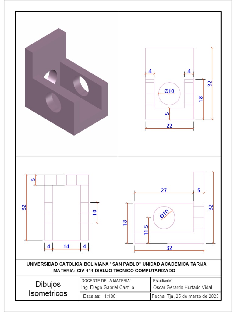 Dibujos Isometricos | PDF