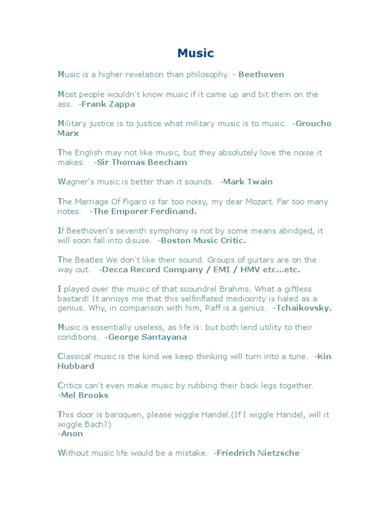 Music | PDF | Classical Music | Performing Arts