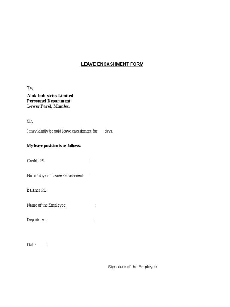 Leave Encashment New | PDF