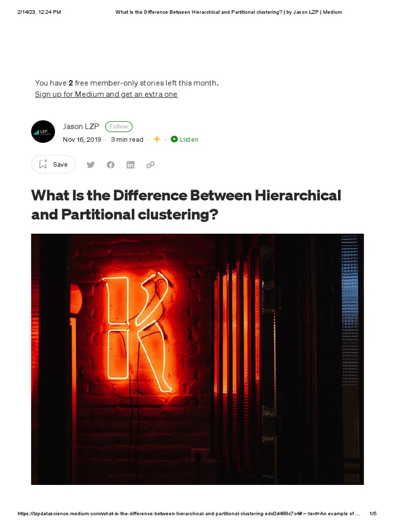 Hierarchical and Partitional Clustering | PDF | Cluster Analysis | Spatial Analysis