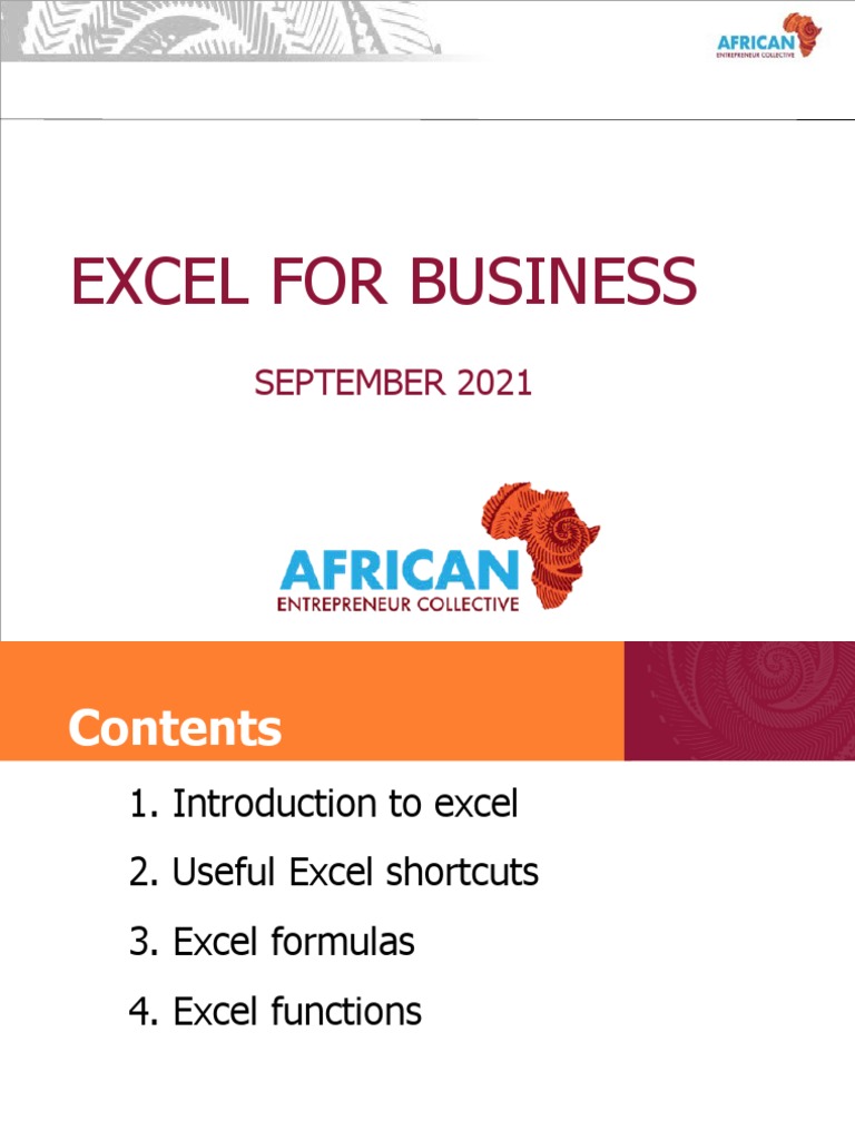 Excel Training | PDF | Microsoft Excel | Net Present Value