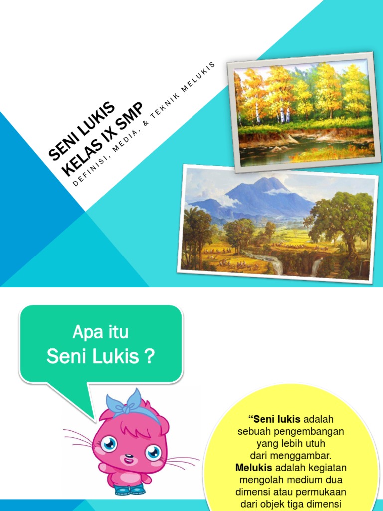 Media Pembelajaran PPT Seni Lukis Kelas | PDF | Seni