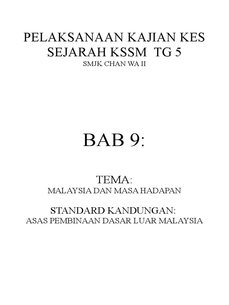 Kajian Kes t5 Bab 9 2023 | PDF