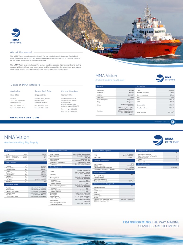 MMA Vision | PDF | Shipping | Ships