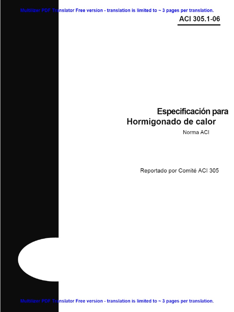 ACI 305 Completa (Traducido) | PDF