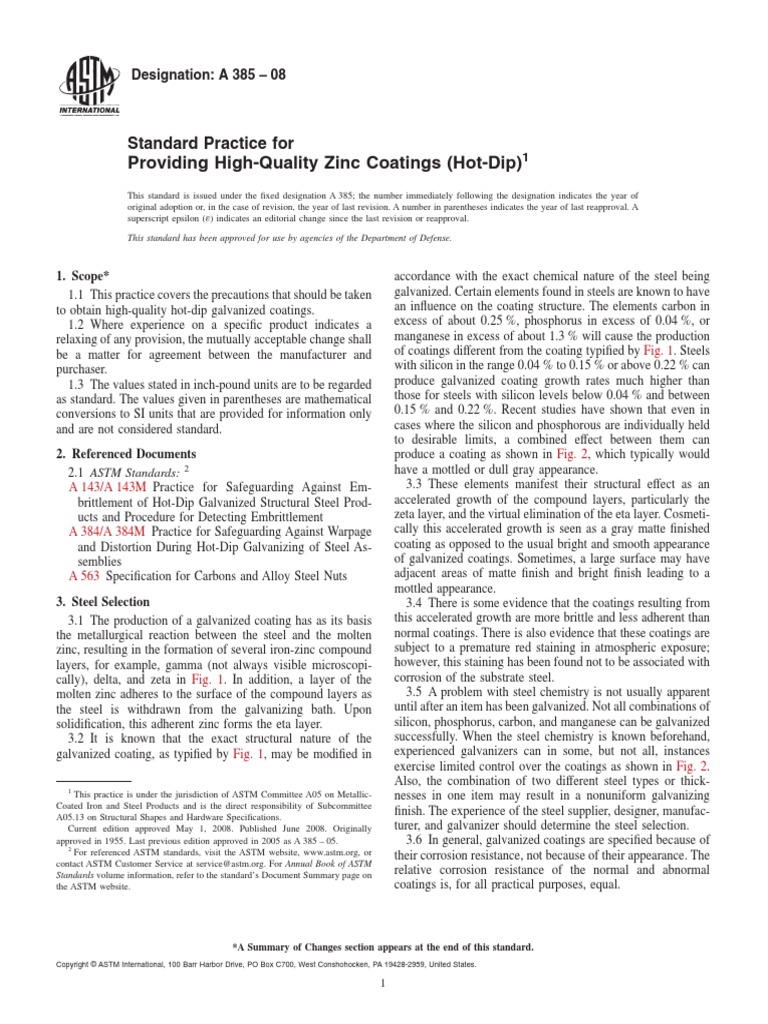 Astm A 385 - 08 - 43 | PDF | Screw | Corrosion