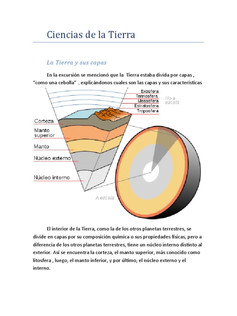 Ciencias de La Tierra | PDF | Roca (geología) | Placas tectónicas