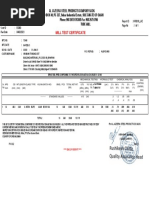 Steel Mill Test Certificate Sample | PDF | Metals | Building Engineering